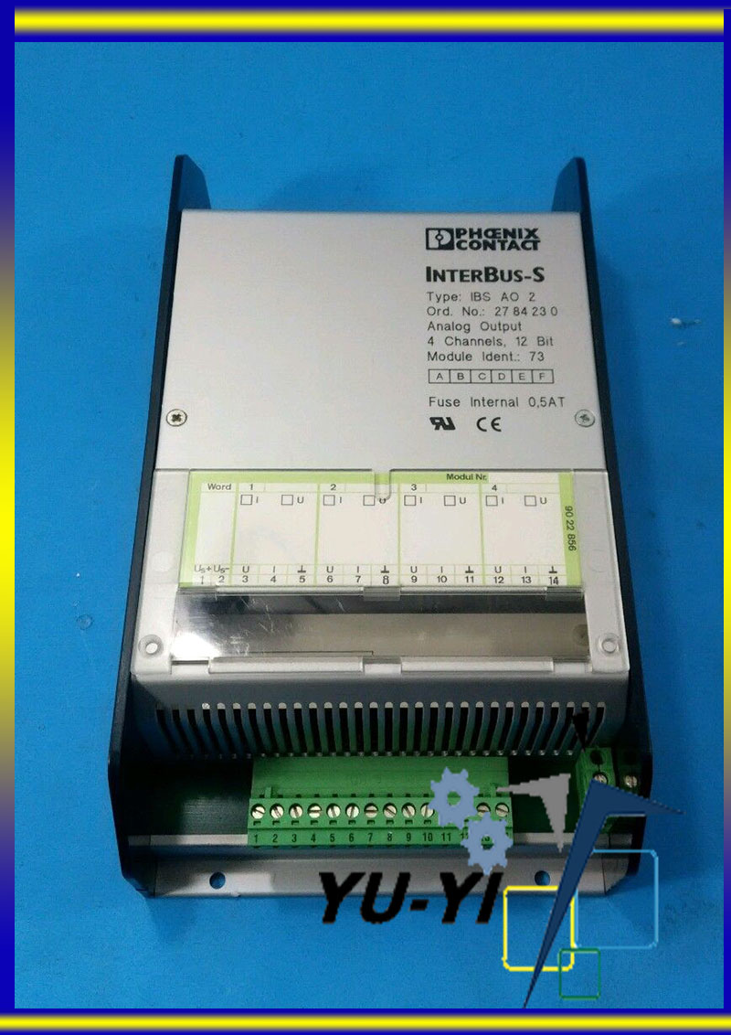 PHOENIX CONTACT INTERBUS-S IBS AO 2 AA22 - PLC DCS SERVO Control MOTOR POWER SUPPLY IPC ROBOT